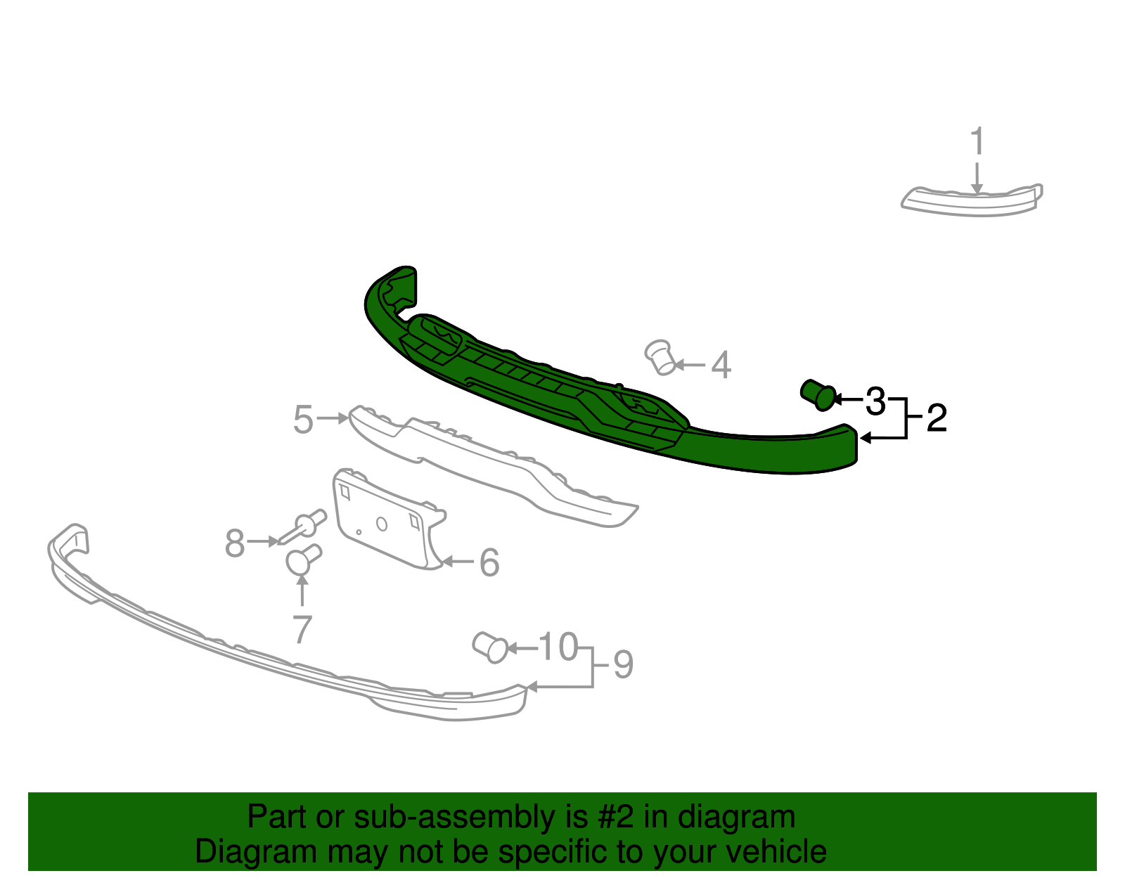 84029800 - Front Upper Bumper Cover 2016-2019 Chevrolet | Chevrolet ...