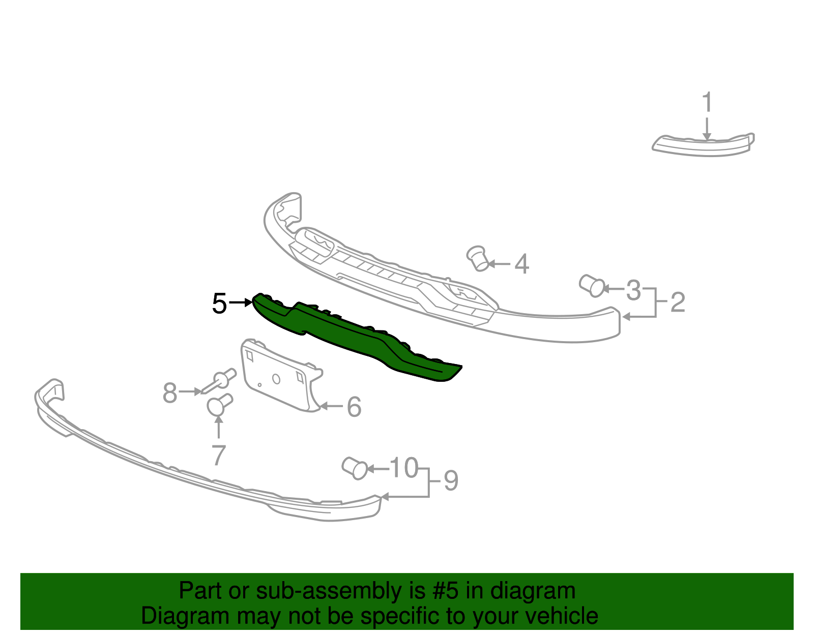 2016-2019 Chevrolet Bright Chrome Front Bumper Fascia Skid Plate ...