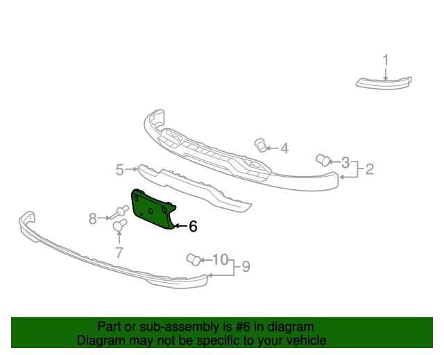 23354526 - OEM GM License Bracket | GMPartsCenter.net | GM Parts Center