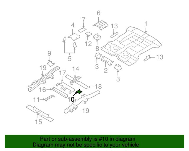 2010-2012 Hyundai Santa Fe Seat Bracket 65775-2B200 | OEM Parts Online