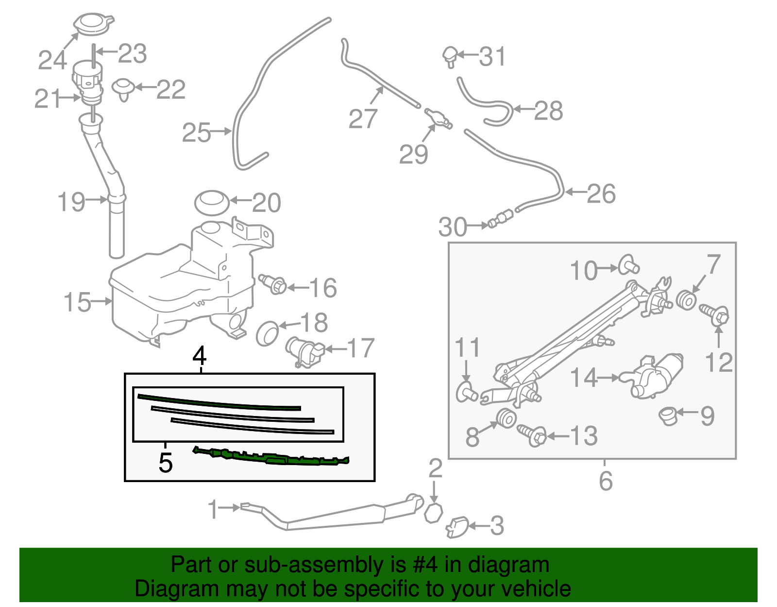 2008-2020 Toyota Wiper Blade 85212-12470 | Toyota Parts Center