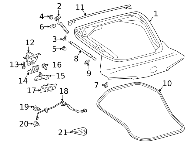90118-WA400 - Hinge Cap - 2020-2023 Toyota GR Supra | OEM Genuine ...