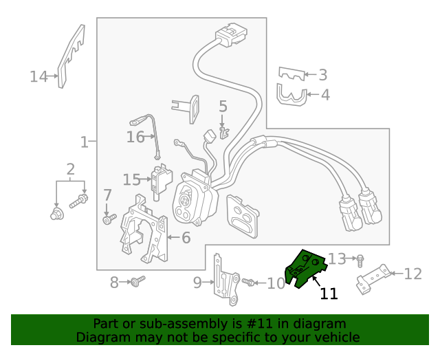 2019-2020 Audi e-tron Quattro Lower Bracket 4KE-971-845-K | Audi OEM Parts