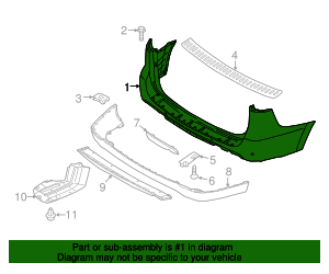 86610-A9020 - Bumper Cover 2016-2018 Kia Sedona | Kia.Parts Store