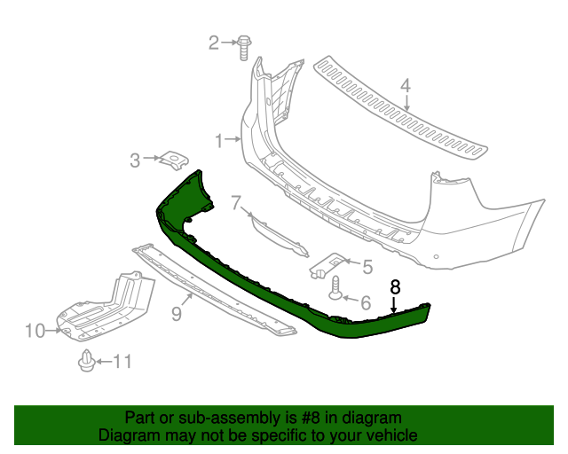 86612-A9000 - Valance 2015-2018 Kia Sedona | Kia.Parts Store