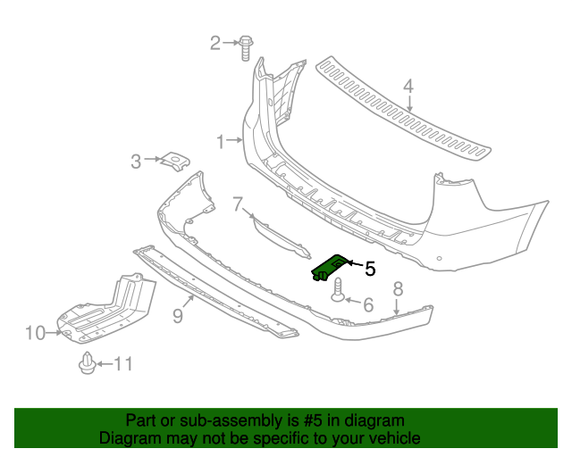 2015-2020 Kia Sedona Step Cover Bracket - Passenger Side (RH) 86652 ...