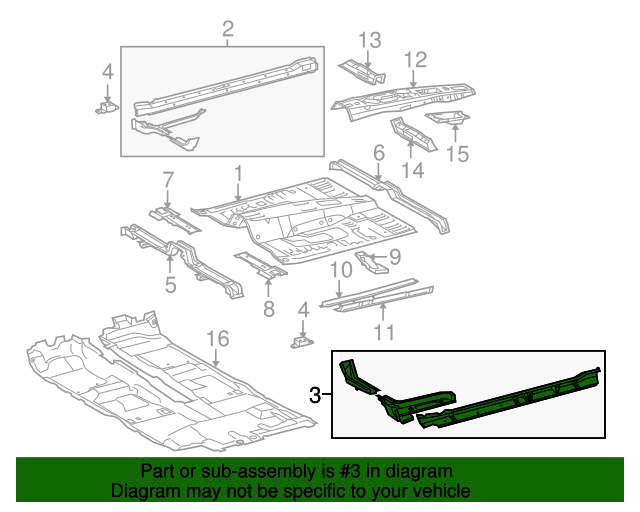 57402-60903 - Rocker Panel 2010-2024 Toyota 4Runner | AutoNation Parts