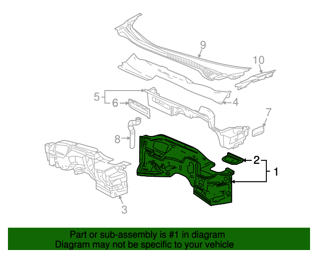 2004-2013 GM Dash Panel 22904971 | GMPartsDirect.com