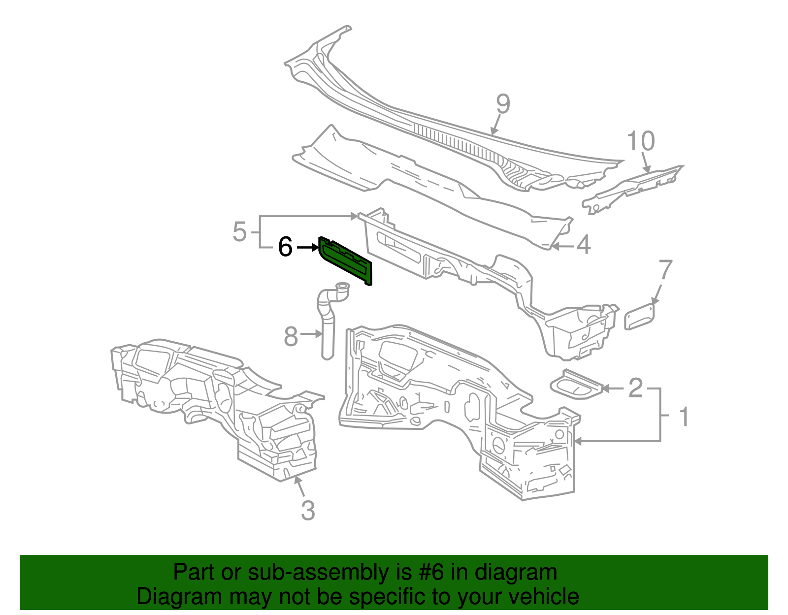 2004-2019 GM Cabin Air Filter Access Hole Edge Protector 10304772 ...