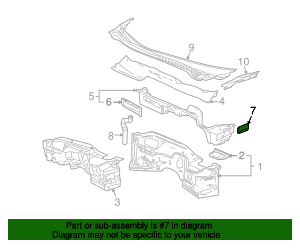 2004-2019 GM Plenum Drain Valve 10447386 | GMPartsDirect.com