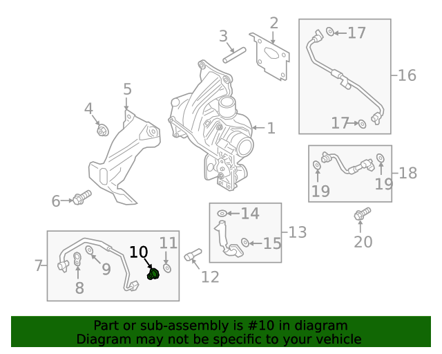 K2GZ-6N652-A 2019-2023 Ford Oil Inlet Tube Gasket | Fairway Ford Parts