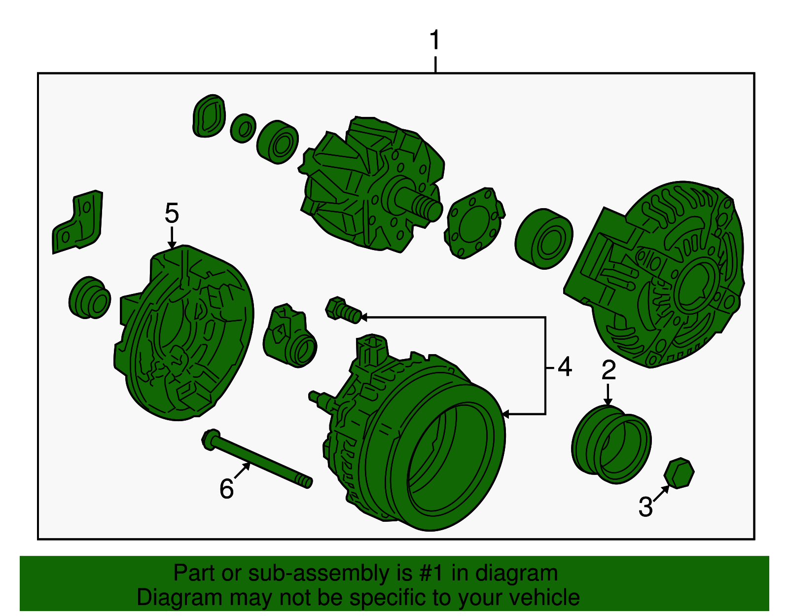 2006-2011 Honda Alternator Assembly CSD73 Denso Civic Accord Element CR-V | Genuine Honda Parts