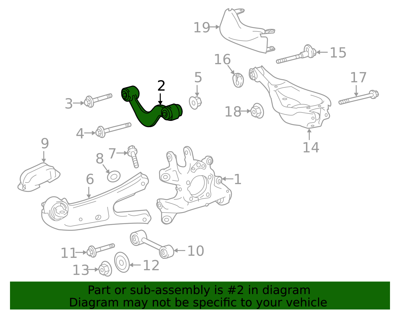 2020-2024 Toyota Highlander Upper Control Arm 48770-48020 | OEM Parts ...