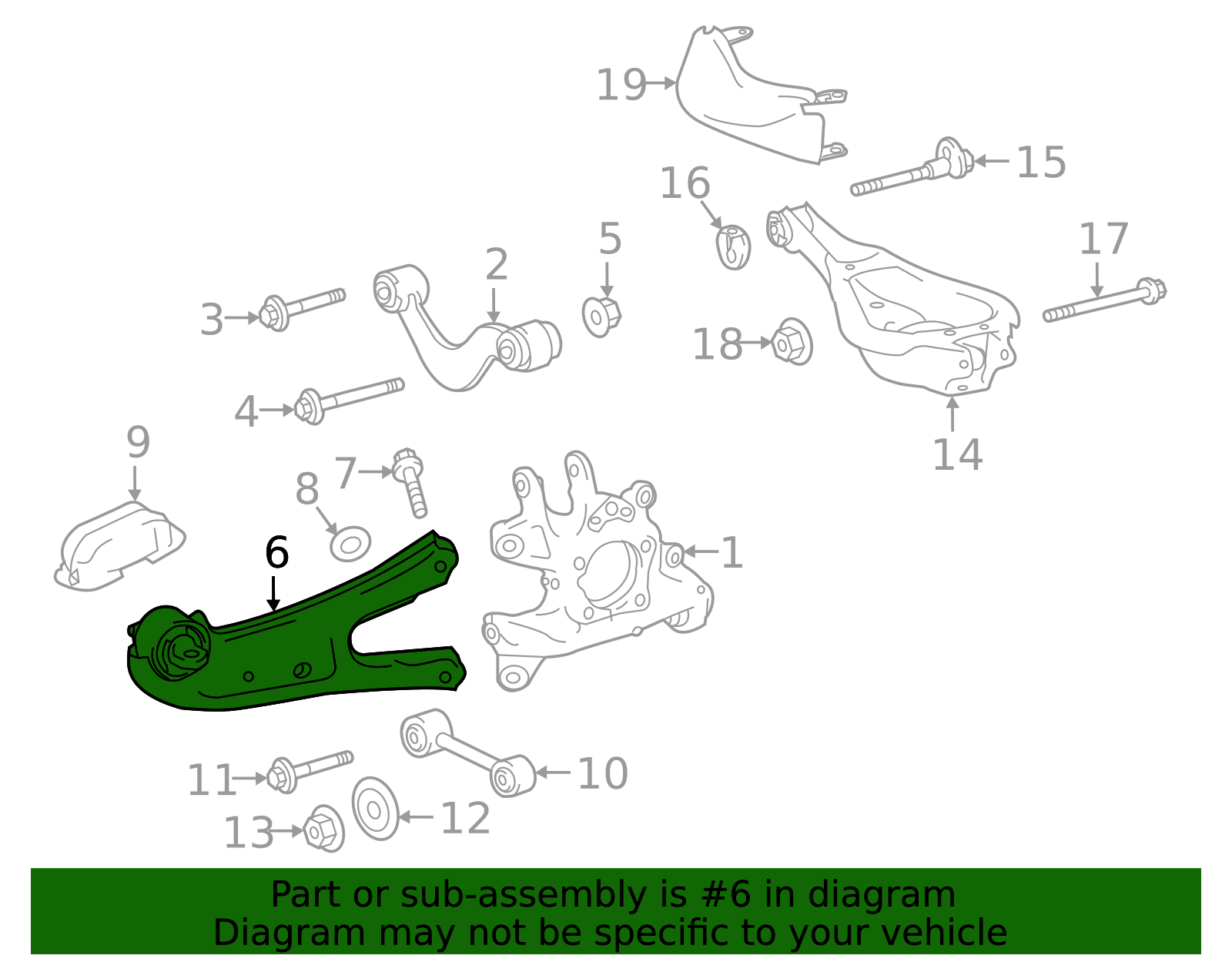 48760-0E080 - Trailing Arm 2017-2024 Toyota Highlander | AutoNation Parts