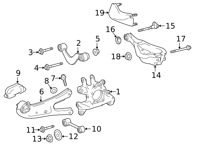 2020-2024 Toyota Highlander Upper Control Arm 48770-48020 | Toyota OEM ...