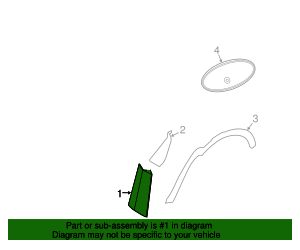 2015-2023 Land Rover Discovery Sport Pillar Molding LR149374 | OEM ...