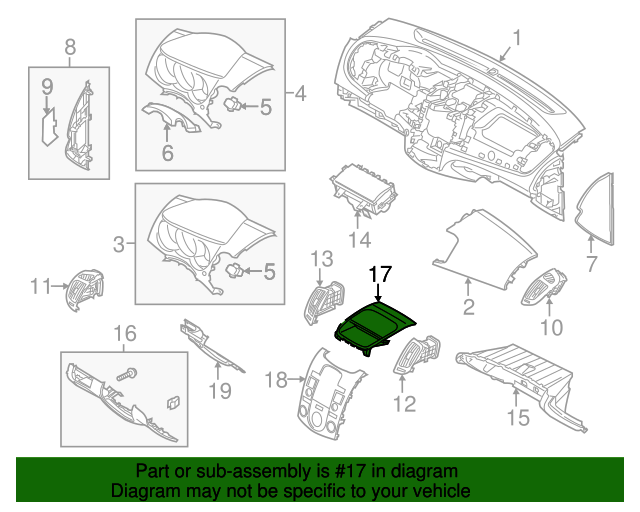 84745-1M000WK - Upper Trim 2010-2013 Kia | Kia.Parts Store