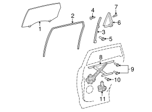 67488-0T010 - Window Channel 2009-2015 Toyota Venza | AutoNationParts.com