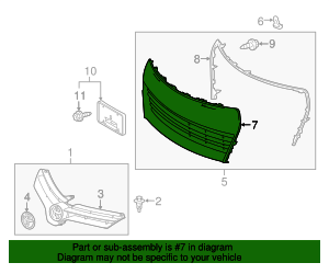53112-02510 - Grille 2014-2016 Toyota Corolla | Longo Toyota Parts