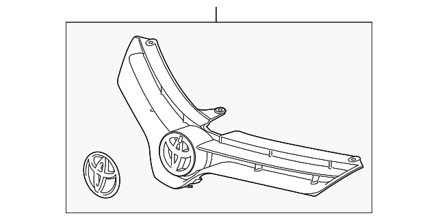 53100-02570 - Grille Assembly - 2014-2016 Toyota Corolla | OEM Genuine ...