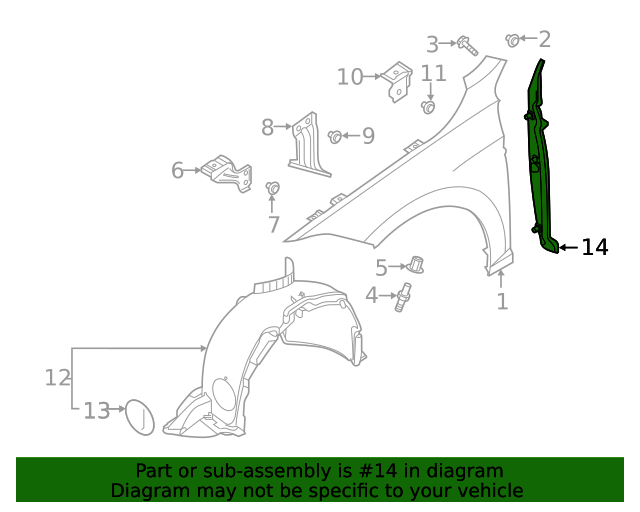 2019-2023 Volkswagen Jetta End Plate 17A-821-112-B | VW Direct Parts