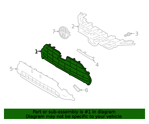 Genuine Toyota Upper Grille part# 53112-0R120 for 2019-2024 Toyota RAV4 ...
