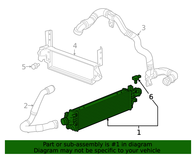 95406939 - Turbocharger Intercooler 2016-2022 GM | AutoNationParts.com