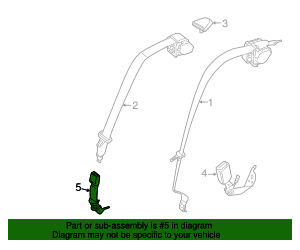 72117430064 - 2017-2023 BMW Center Buckle (72-11-7-430-064) | BMW of ...
