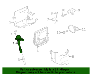 Genuine OEM Ford Part - Ignition Coil HX7Z-12029-A | Genuine OEM Ford ...