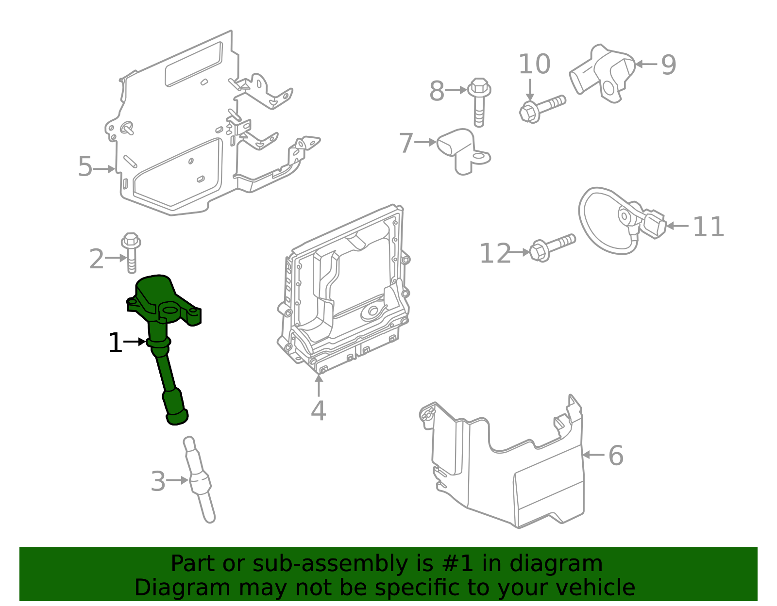 HX7Z-12029-A - 2020-2024 Ford - Ignition Coil | Ford OEM Parts Outlet