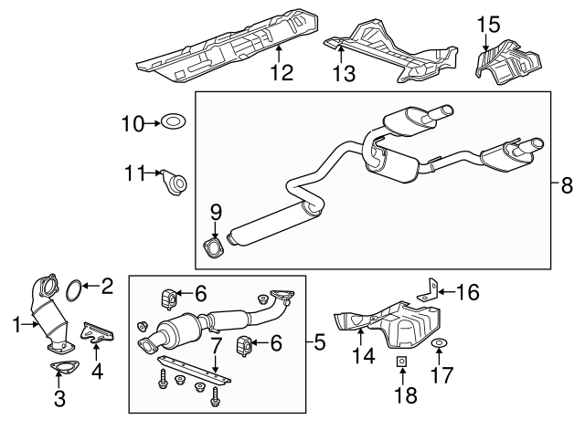 2013-2016 Buick Verano 3-Way Catalytic Converter with Studs 12644196 GM ...
