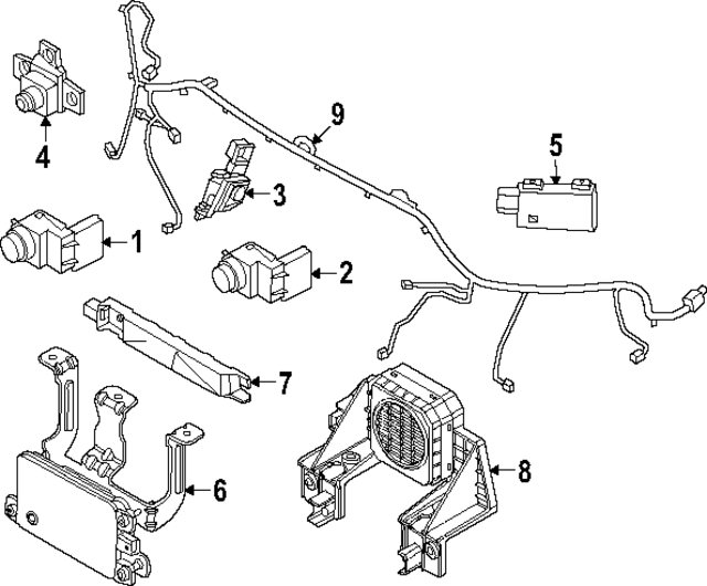99130-DO000 - Radar Sensor 2024 Kia EV9 | Kia.Parts Store