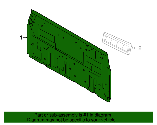 2020-2023 Toyota Tacoma Back Panel 64101-04330 | Toyota Parts Center