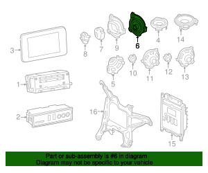 206-820-34-00 - Speaker 2022-2024 Mercedes-Benz | AutoNationParts.com