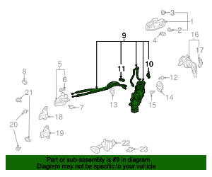 2000-2005 Toyota Celica Lock Assembly 69040-20550 | Toyota Parts Center