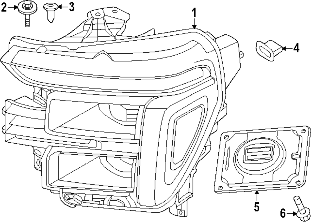 2024-2025 Ford F-150 Headlamp Assembly RL3Z-13008-A | TascaParts.com