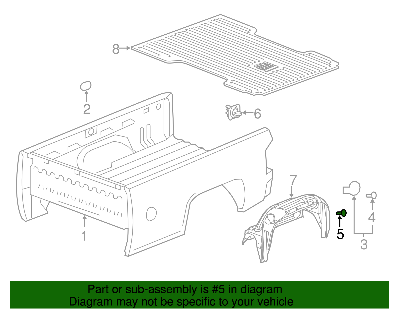 2003-2025 GM Multi-Purpose Rivet 11611736 GM | GMPartsDirect.com