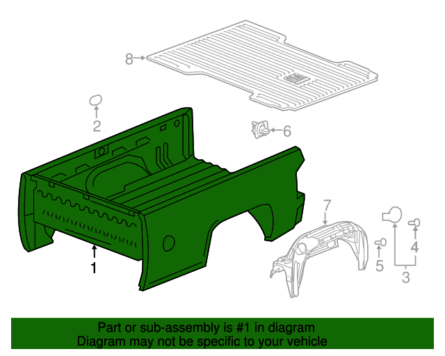 2014 GM Truck Bed Assembly 84148856 | GMPartsDirect.com