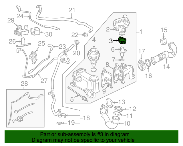 2013-2016 Audi Gasket 059-131-120-B | Audi USA Parts