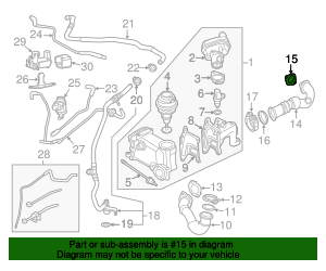 2013-2016 Audi Air Pipe Gasket 059-131-599-K | Audi USA Parts