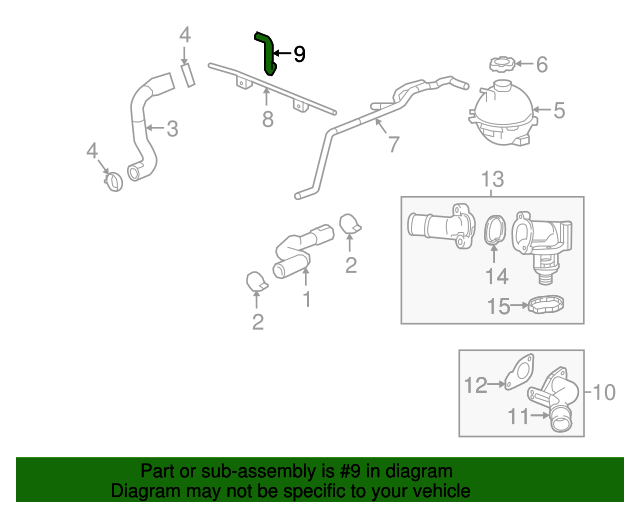 2017-2020 Cadillac XT5 Connector Hose 23253744 | GMPartsDirect.com