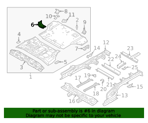 2019-2020 Hyundai Santa Fe Side Reinforced 65548-S1000 | OEM Parts Online