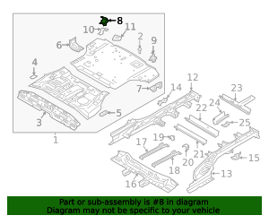 2019-2020 Hyundai Santa Fe Rear Reinforced 65662-S1000 | Hyundai ...