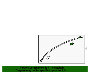 2013-2020 Subaru BRZ Roof Molding - Driver's Side (LH) 91046CA011 ...