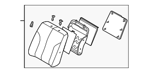 2007-2008 Nissan Maxima Seat Back Assembly 87650-ZK53B | QuirkParts
