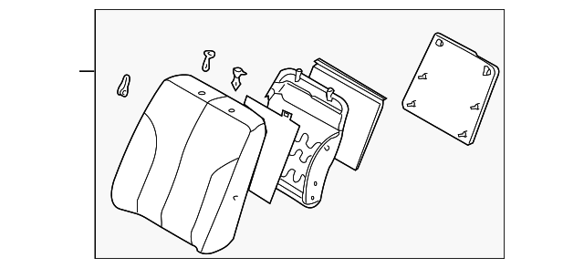 2007-2008 Nissan Maxima Seat Back Assembly 87650-ZK53C | Ziegler Nissan ...