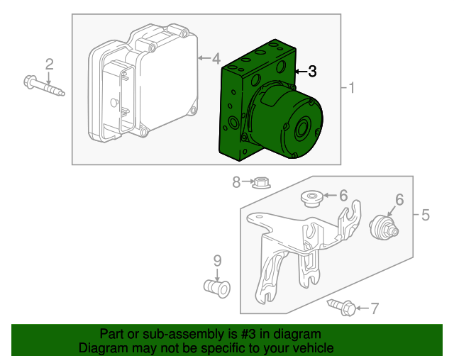 2018 Cadillac CT6 ABS Modulator 84309749 | GMPartsDirect.com
