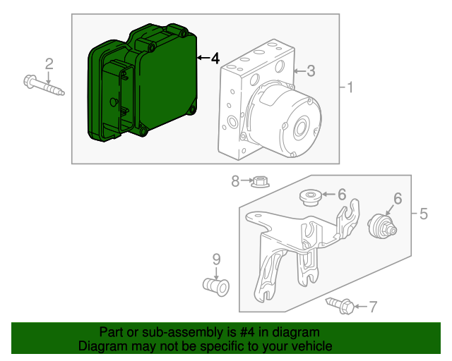 84309750 - Electronic Brake Control Module Assembly 2018 Cadillac CT6 ...