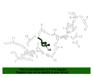 32901-48020 - Automatic Transmission Oil Cooler Tube - 2017-2023 Toyota ...