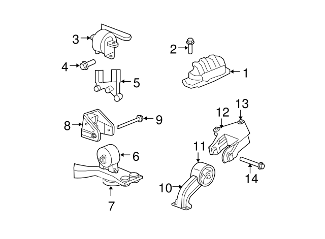 2008-2014 Mopar Isolator 5085079AD | TascaParts.com